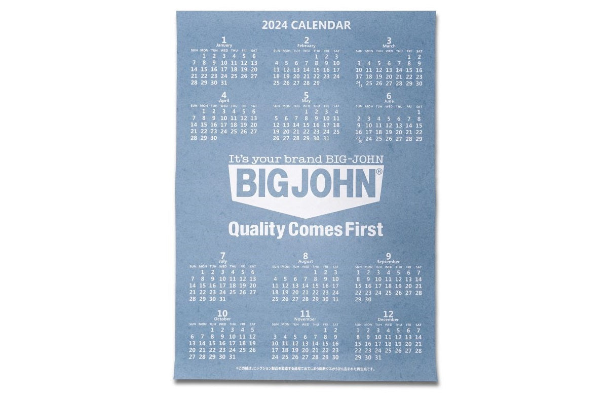 2024 BIG JOHN CALENDAR – BIG JOHN【公式】オンラインショップ