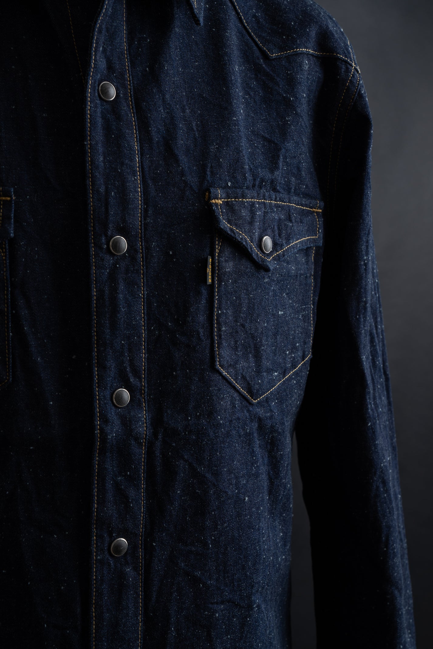 MS004E (001) 10oz SELVADGE DENIM WESTERN SHIRTS – BIG JOHN【公式】オンラインショップ