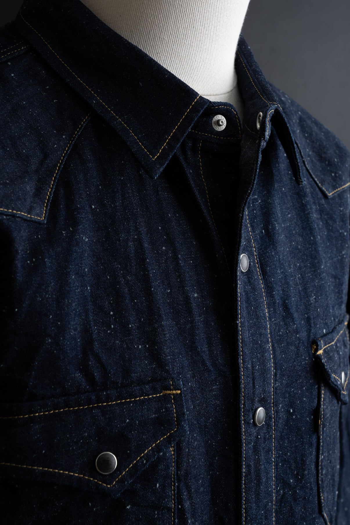MS004E (001) 10oz SELVADGE DENIM WESTERN SHIRTS – BIG JOHN【公式】オンラインショップ